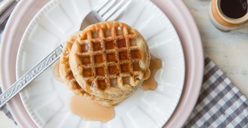 Vanilla Waffles: Crispy Golden Delights with a Hint of Sweetness